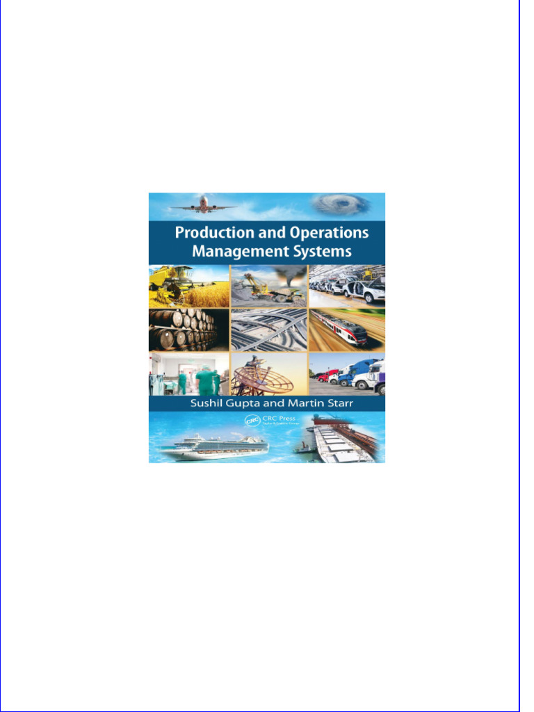 Complete Production and Operations Management Systems Gupta Sushil ...
