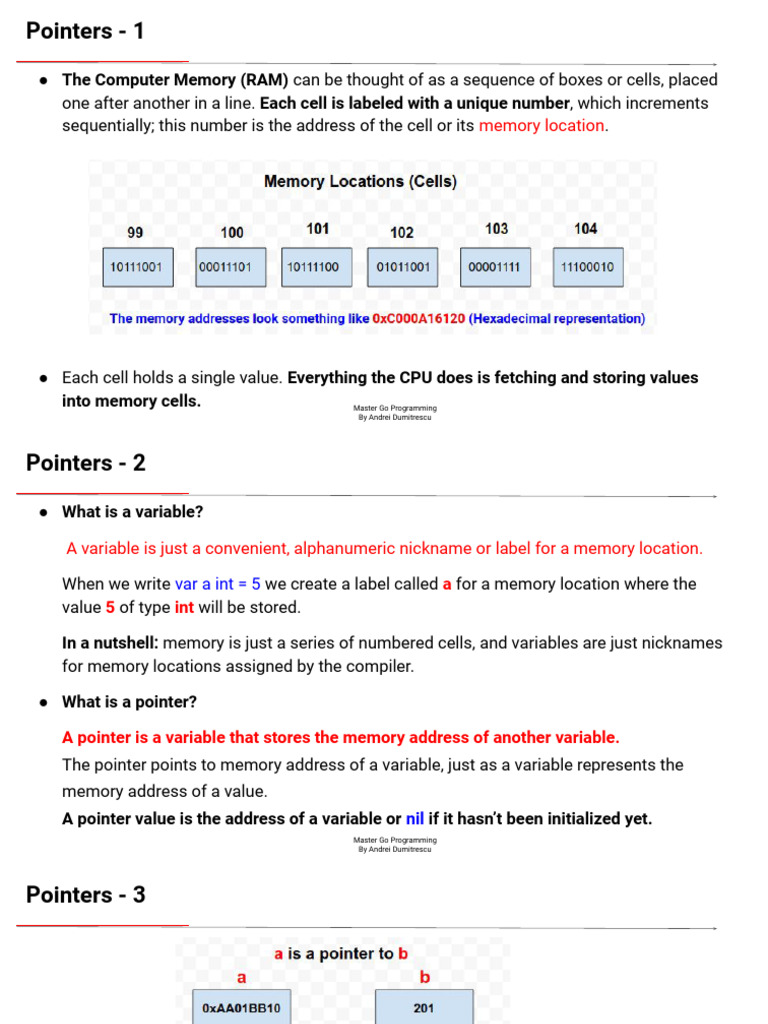 Slides+ +Pointers+in+Go | PDF