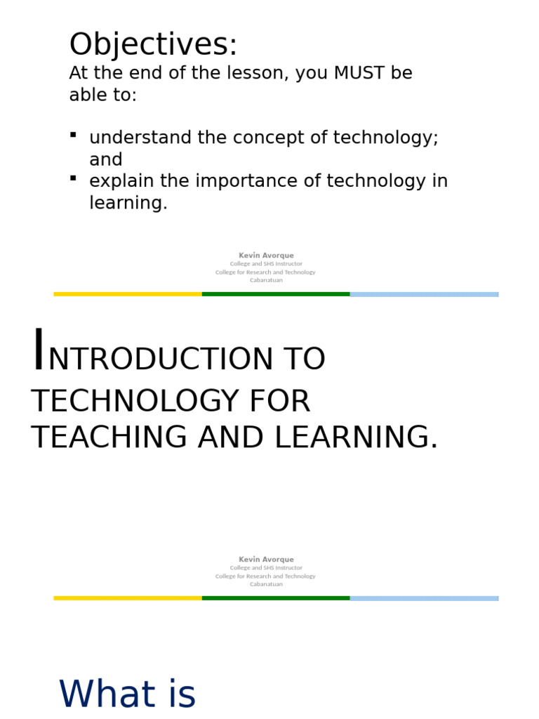 GE102 Introduction To Technology and Learning | PDF