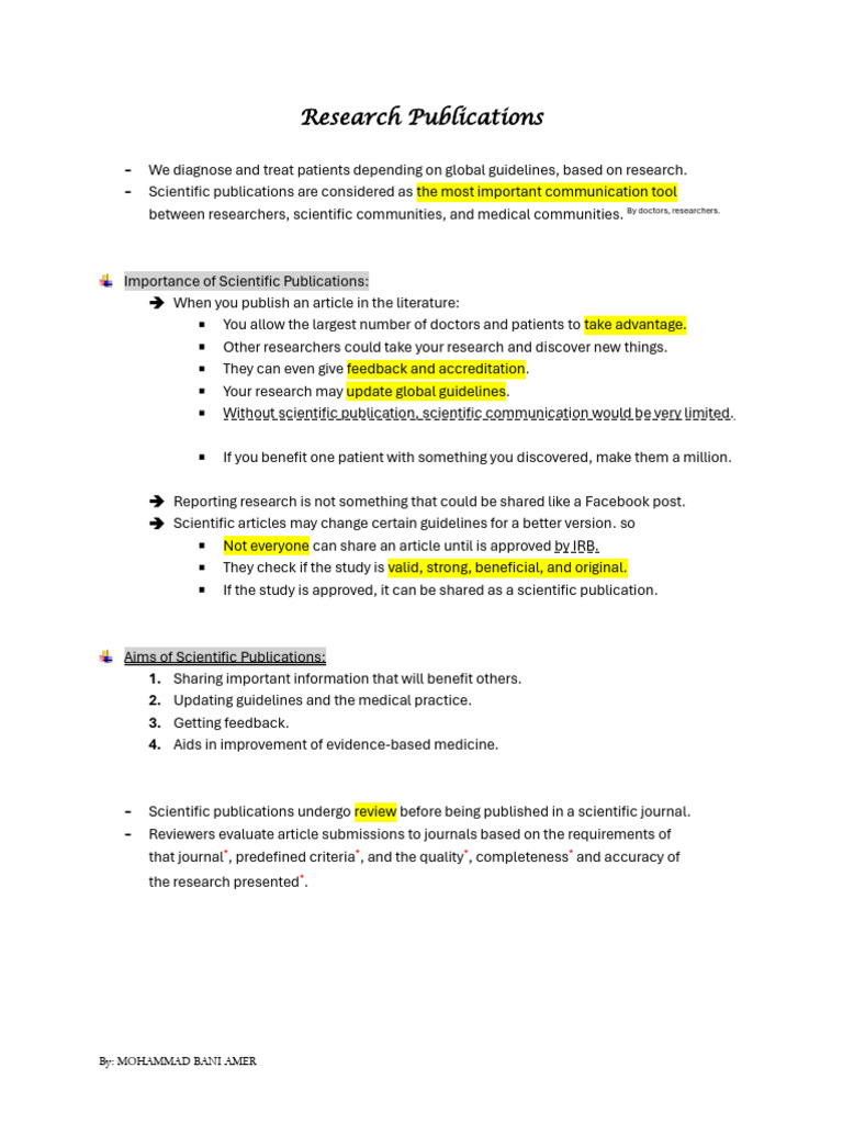 Lec 1. Research Publications | PDF