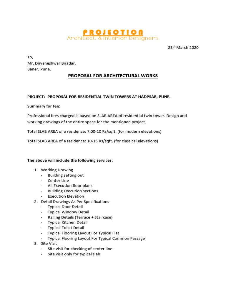 Fees Proposal | PDF