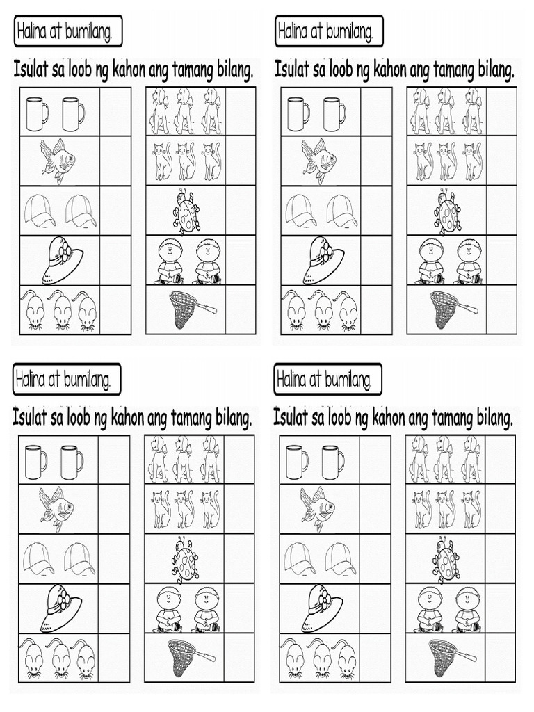 Bilang 1-3 - Pagsulat | PDF