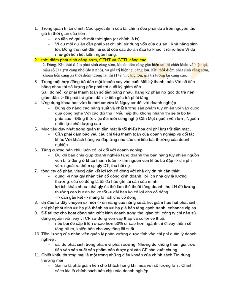 Đúng Sai TCDN | PDF