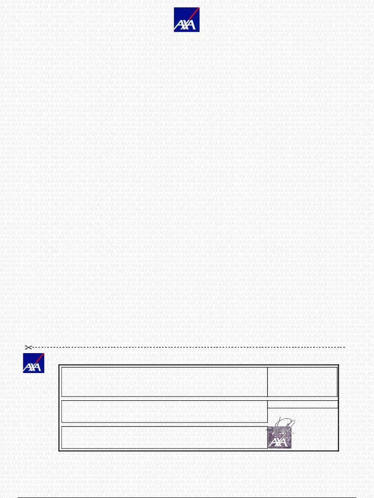 Recibo Axa 5468591 | PDF | Derecho civil (sistema legal) | Derecho privado