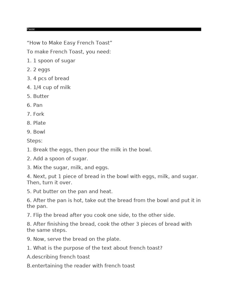 Kumpulan Soal Procedure Text | PDF