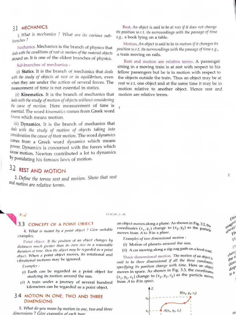 Chapter 2 Motion in A Straight Line | PDF