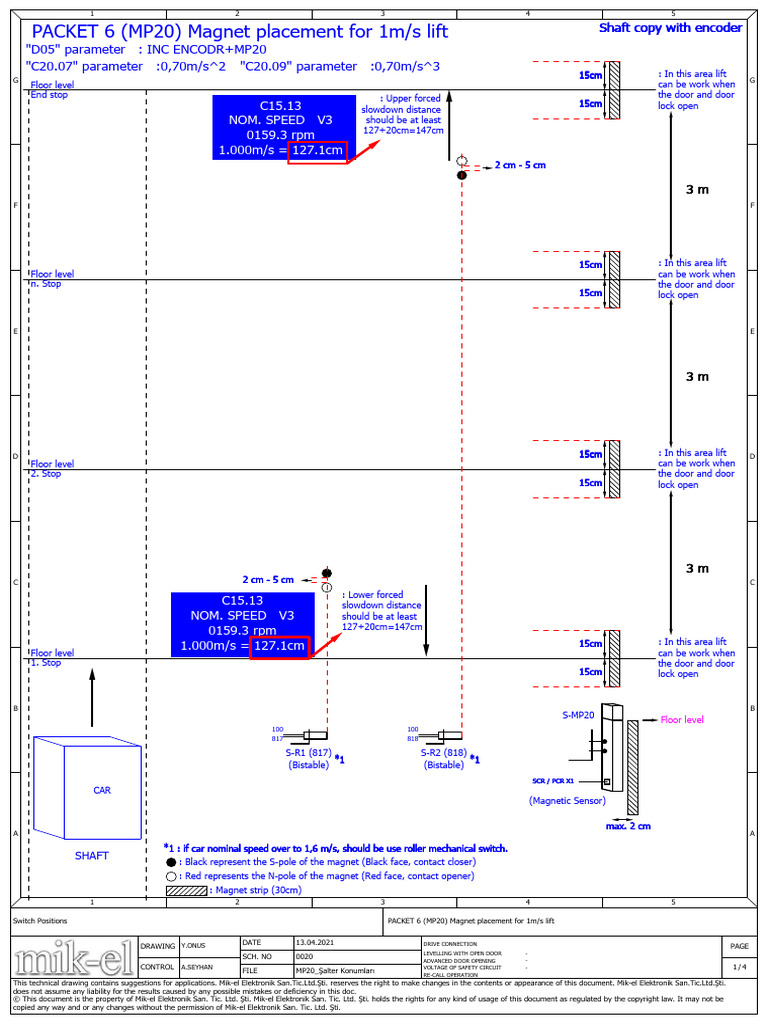 Magnet and Switch Placement Diagram | PDF | Electricity | Electrical ...