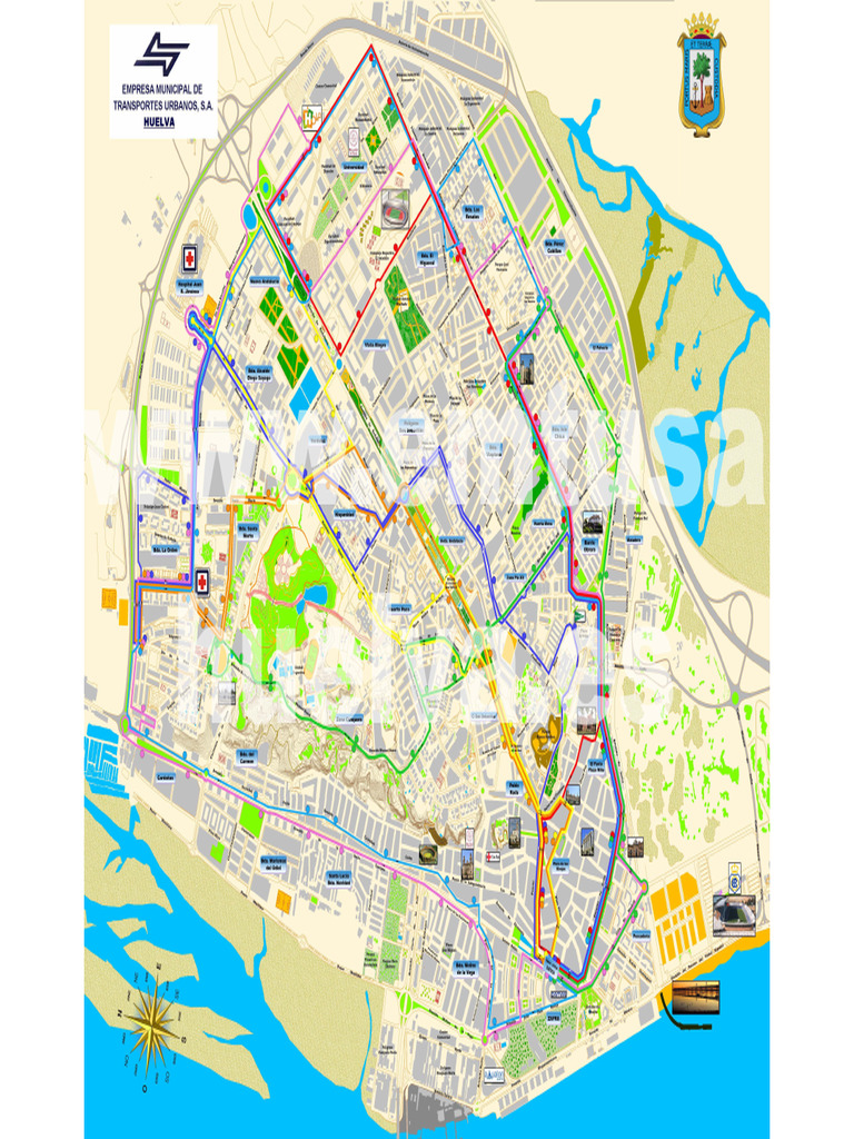 Spain Huelva Lines Map New | PDF