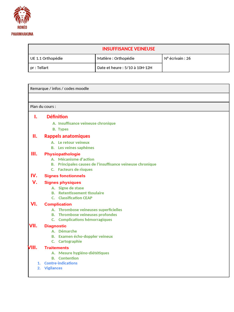 Insuffisance Veineuse | PDF