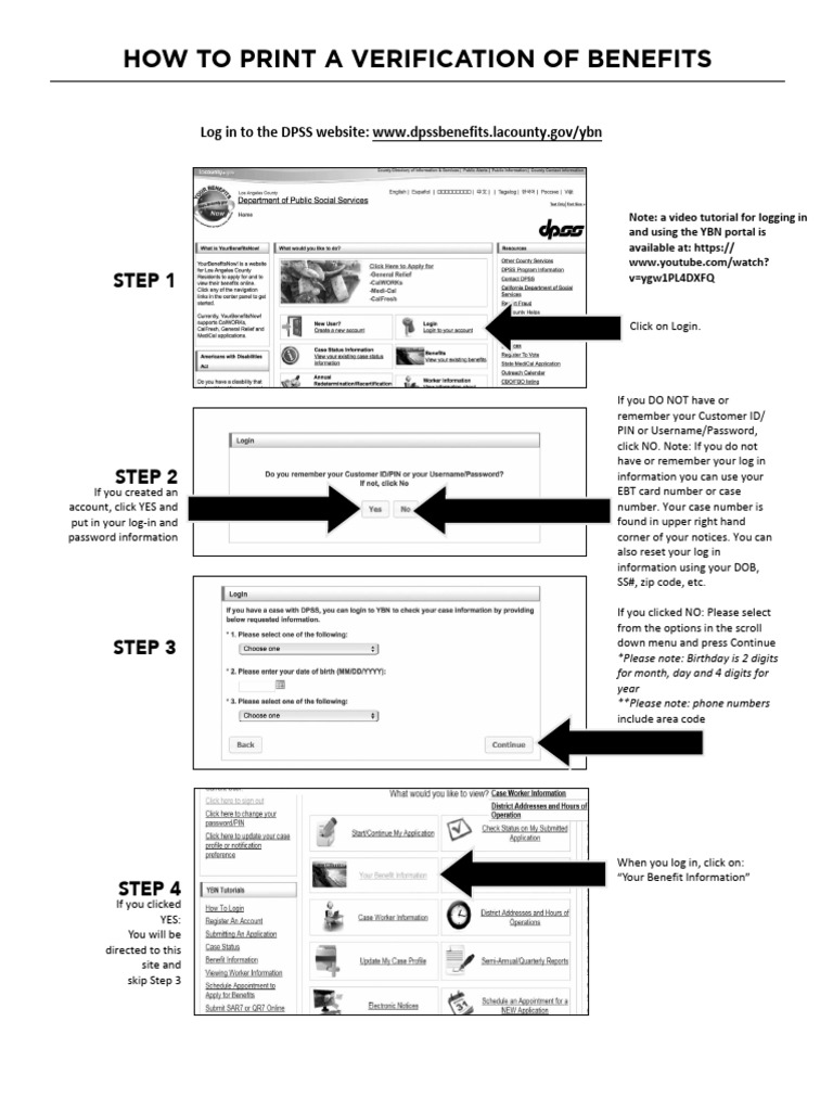 How To Print CalFresh Verification of Benefits | PDF