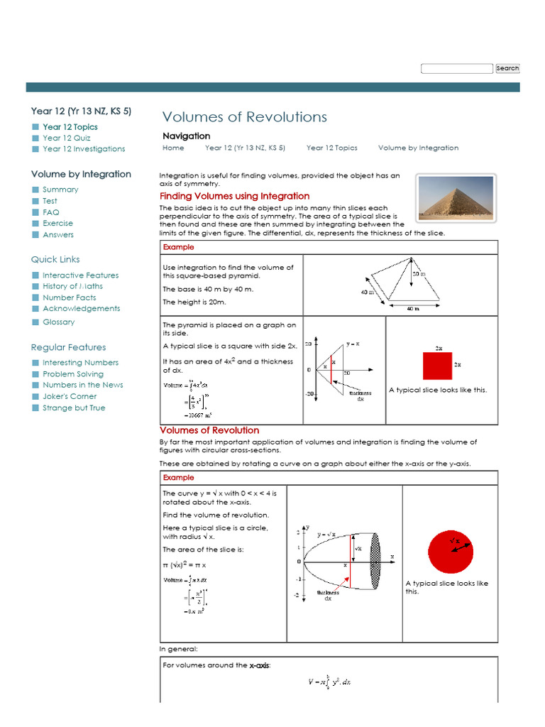Integration Volume Finding | PDF