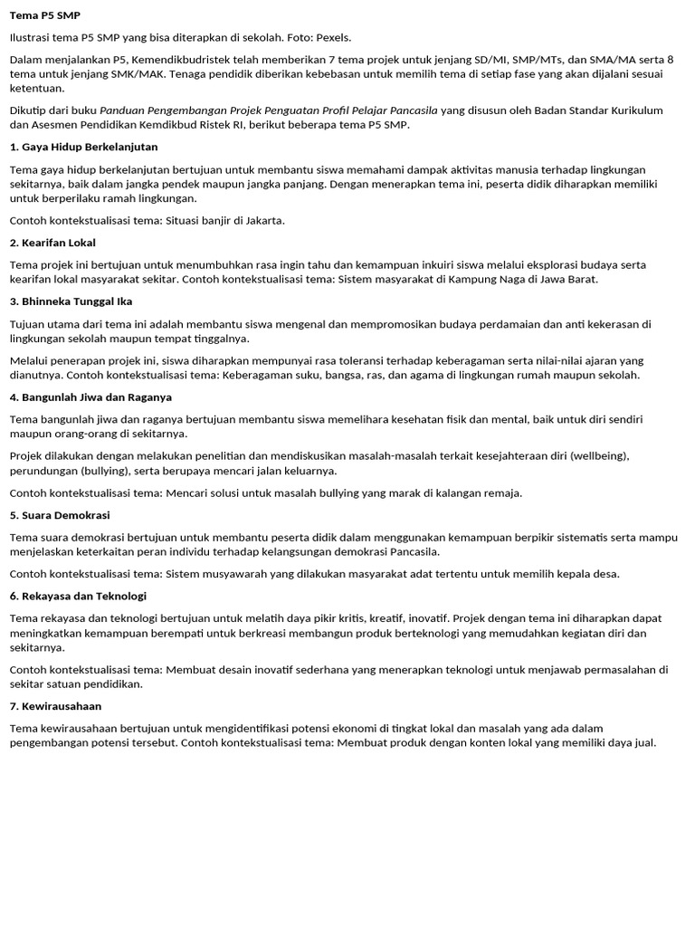 Tema P5 SMP | PDF