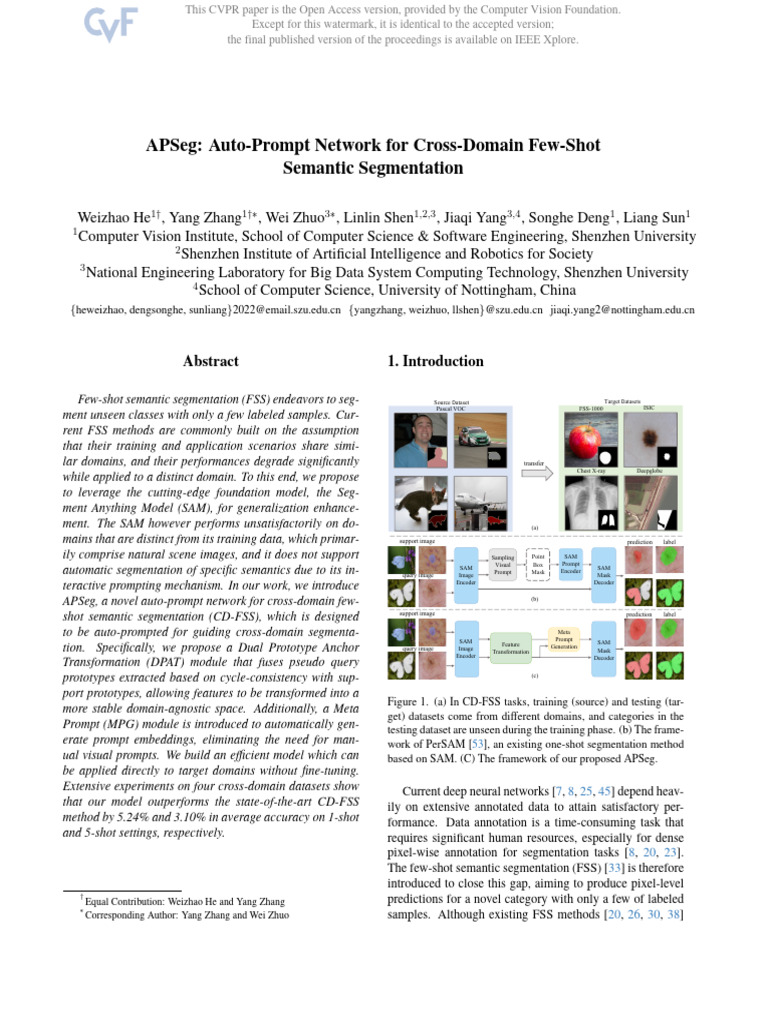 He APSeg Auto-Prompt Network For Cross-Domain Few-Shot Semantic Segmentation CVPR 2024 Paper ...