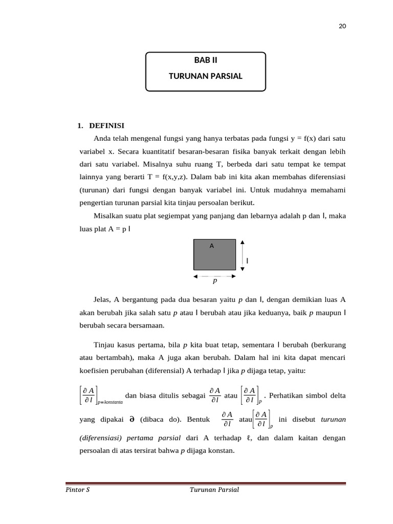 Bagi TURUNAN PARSIAL REVISI 2 | PDF