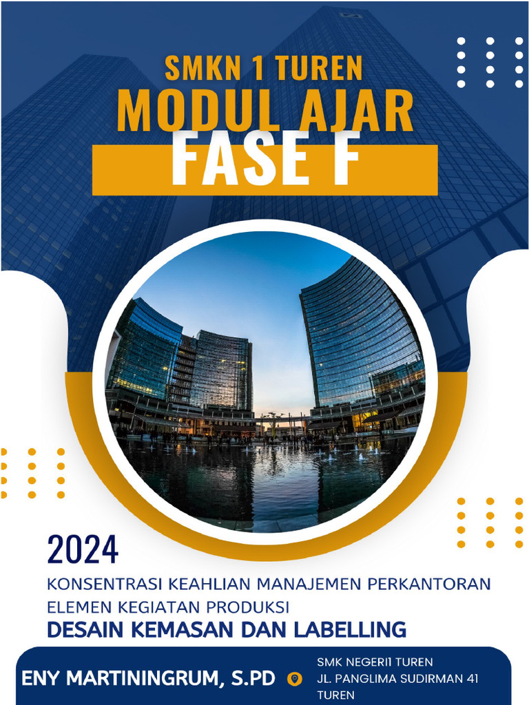 Modul Ajar Kemasan Dan Desain Produk | PDF