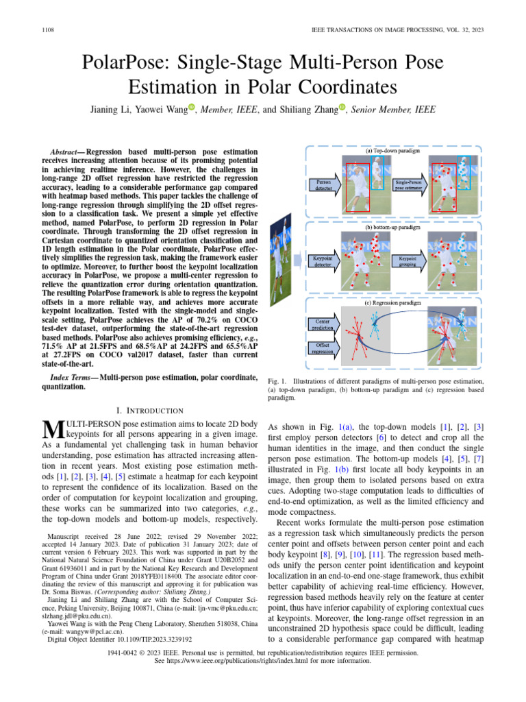PolarPose: Efficient Pose Estimation | PDF | Regression Analysis | Teaching Methods & Materials