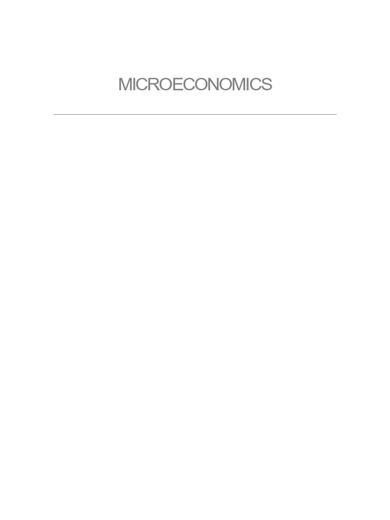 Microeconomics AFT1083_third Edition | PDF