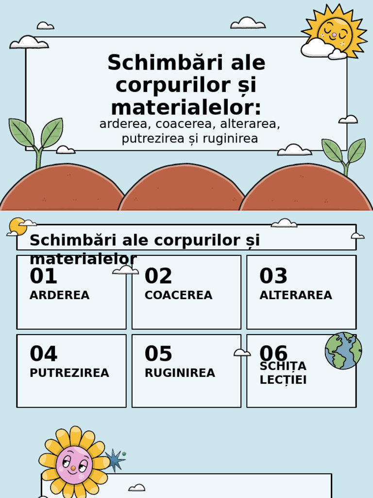 Schimbari Ale Corpurilor Si Materialelor PPT Clasa A IV A | PDF