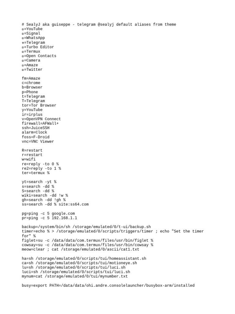 Alias | PDF Alias | PDF