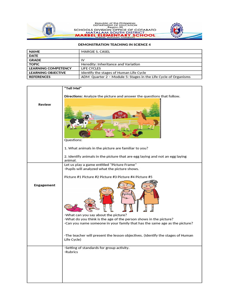 Demonstration Teaching in Science 4 Quarter 2 | PDF