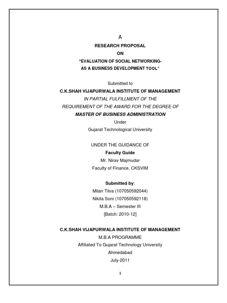 Final Research Proposal | PDF | Social Networking Service | Facebook