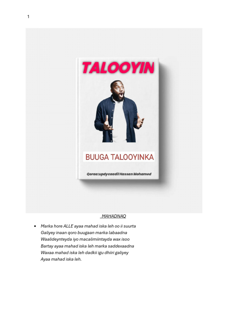 Buuga Talooyinka | PDF