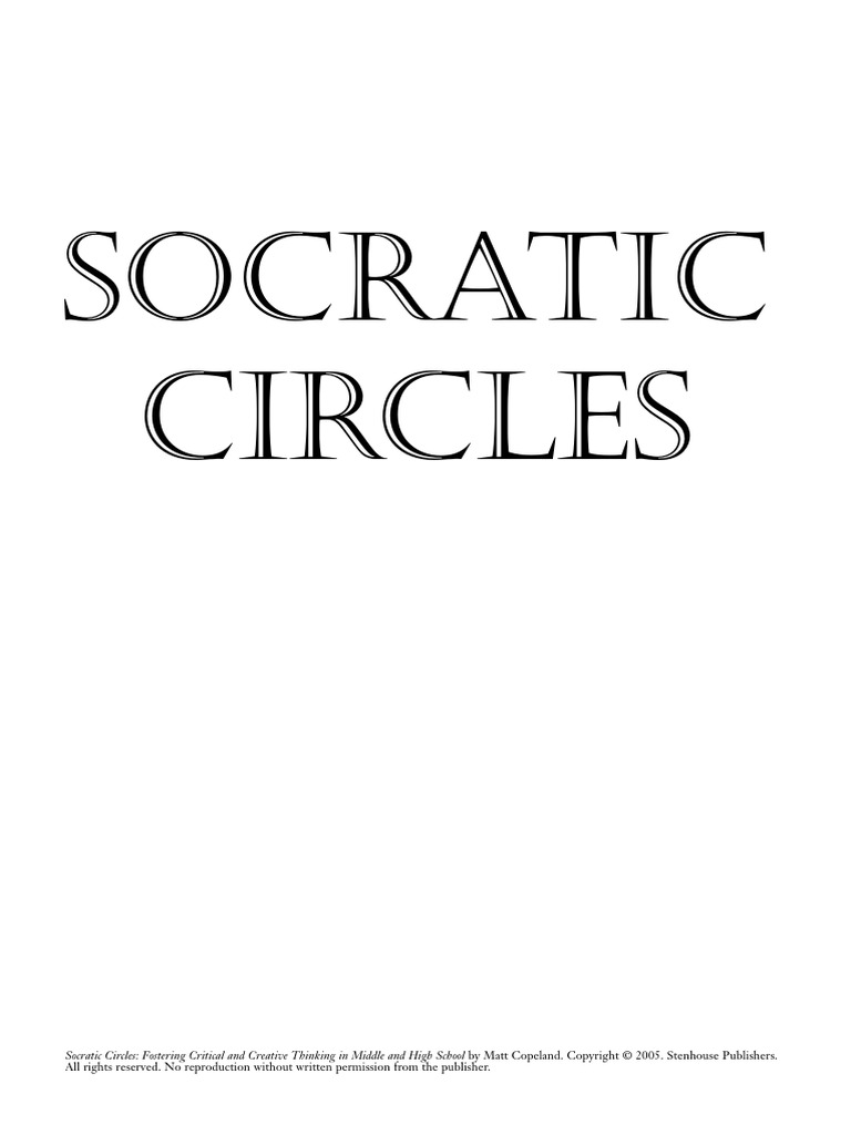 (Matt - Copeland) - Socratic - Circles - Fostering - Critic 2 | PDF ...