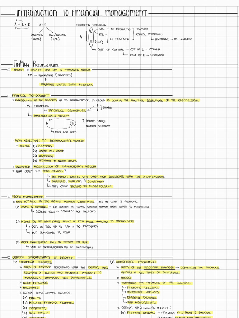 Financial Management Part 1 Pdf