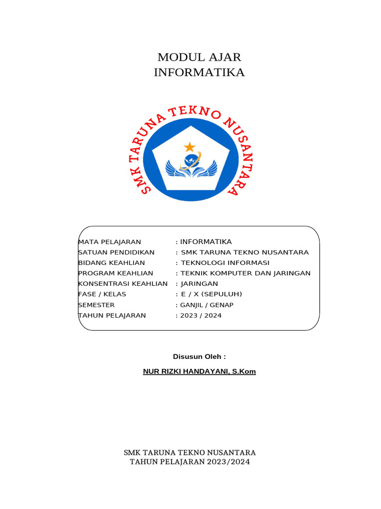 Cover Modul Ajar | PDF