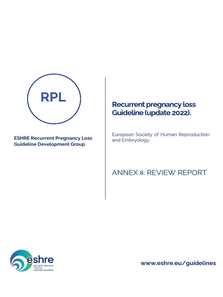 ESHRE RPL Guideline - Update 2022 - REVIEW REPORT - ESHRE Website ...