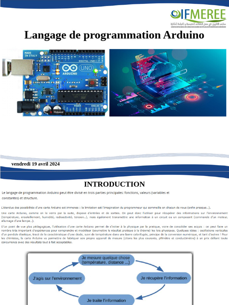 TP Language de Programmation D'arduino | PDF