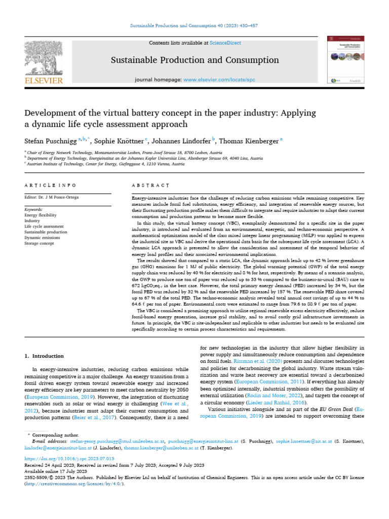 Applying A Dynamic Life Cycle Assessment Approach | PDF