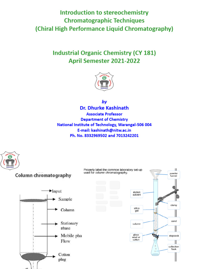 CY 181 Lecture 14 Chromatography GC HPLC-DK | PDF