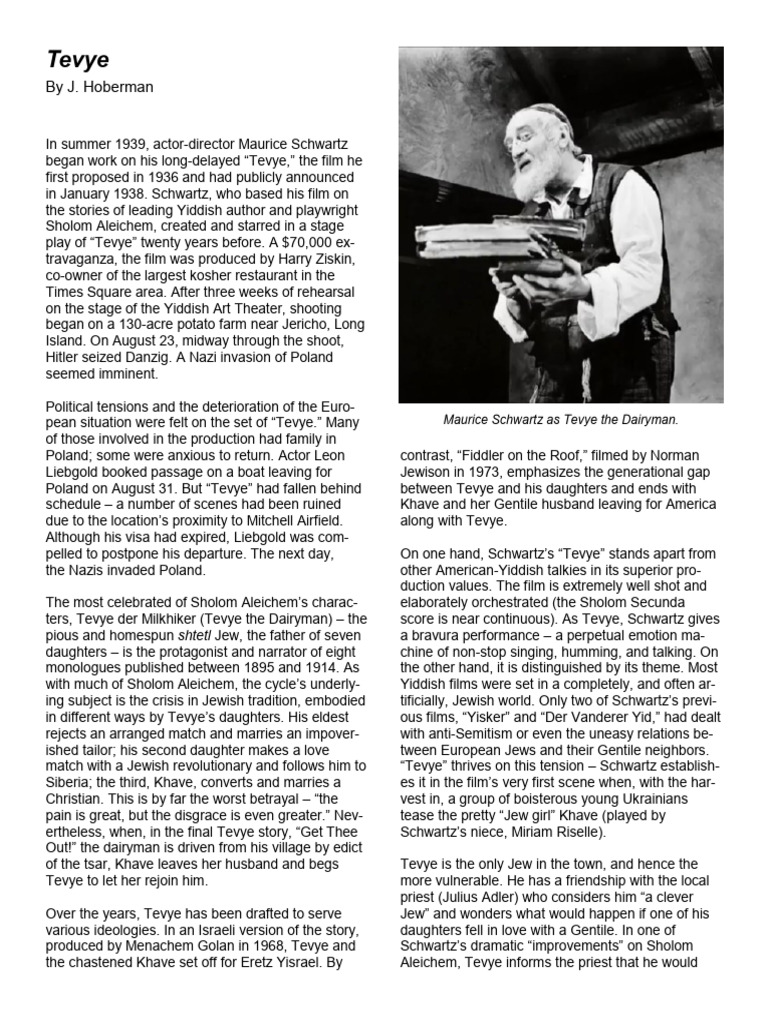 Tevye | PDF