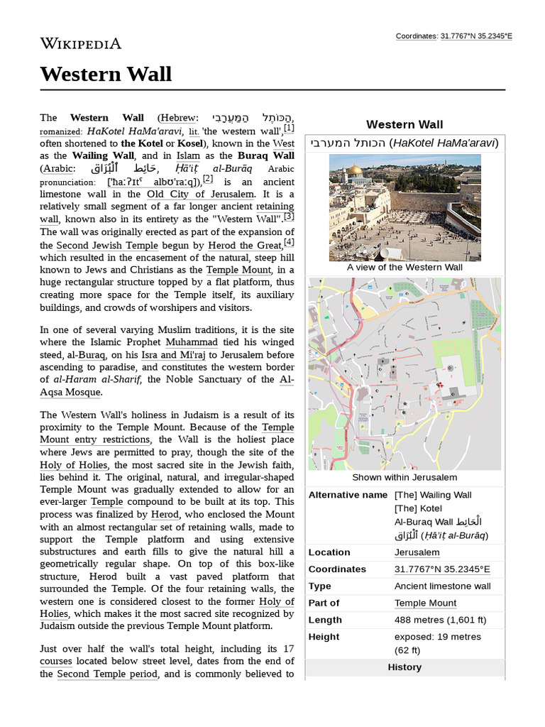 Western Wall | PDF