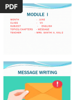 Drafting Virtual Messages for Class XII | PDF