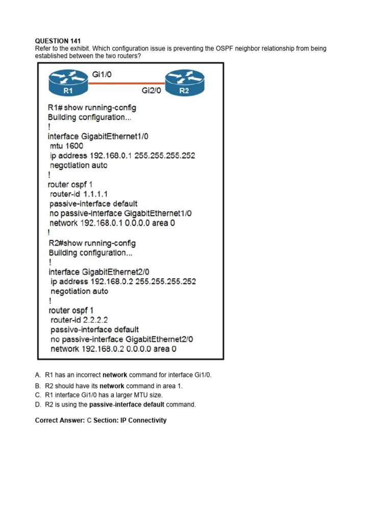 CCNA-IP connectivity | PDF
