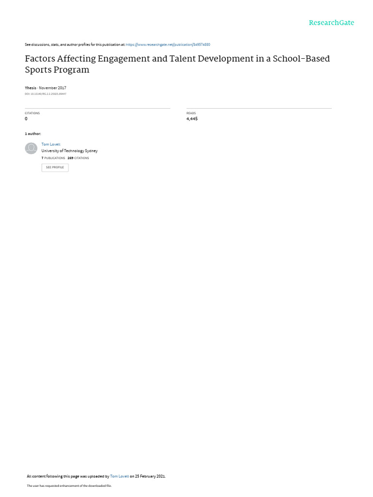 Lovell PHD Thesis | PDF