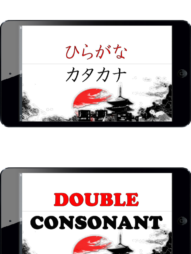 4 Double Consonant - Hiragana and Katakana | PDF