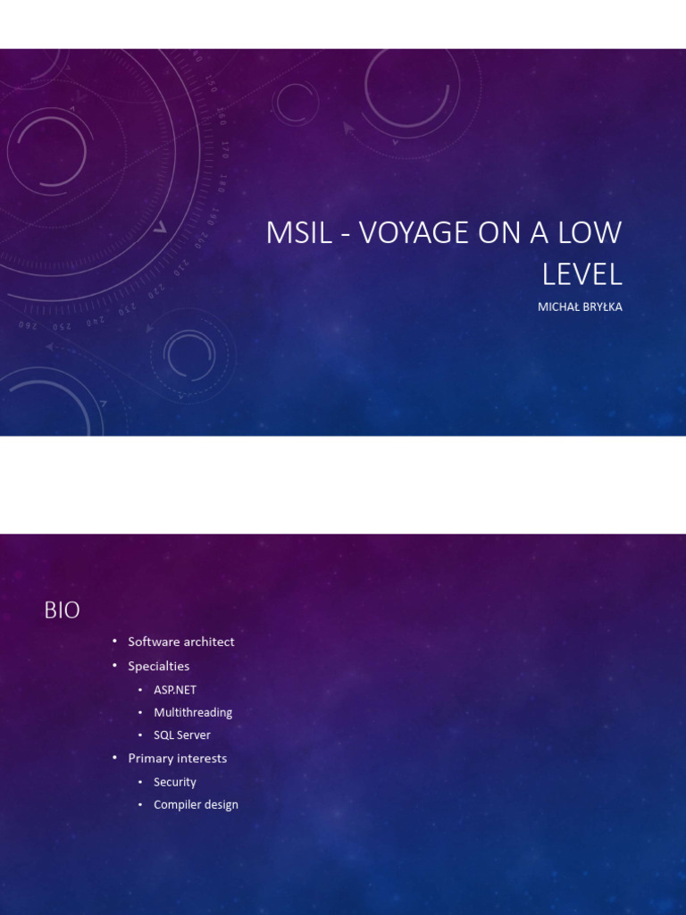 MSIL - Voyage On A Low Level | PDF