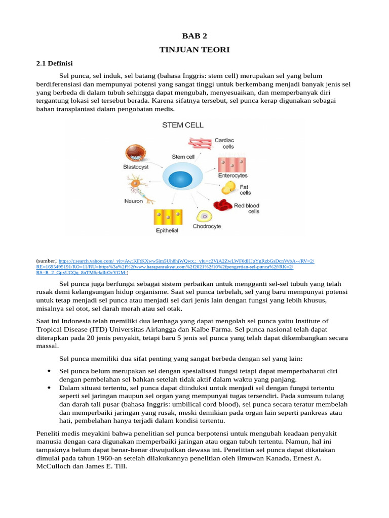 Sel Punca Makalah | PDF