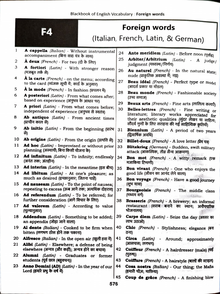 Foreign Words | PDF