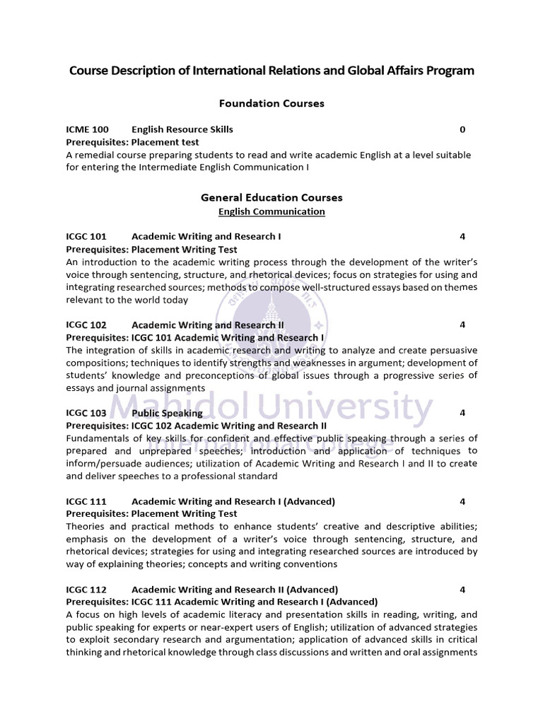 International Relations Global Affairs 63 | PDF