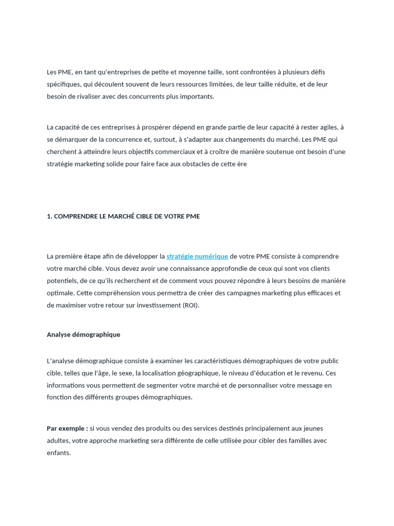 Les PME | PDF