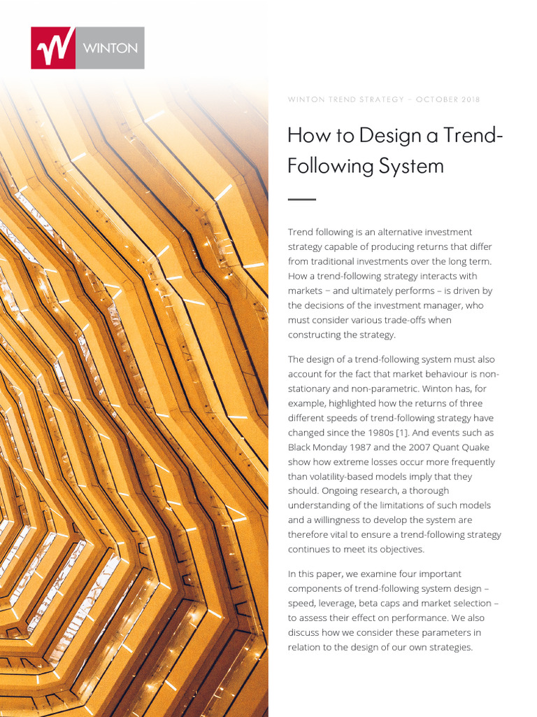 How To Design A TrendFollowing System | PDF