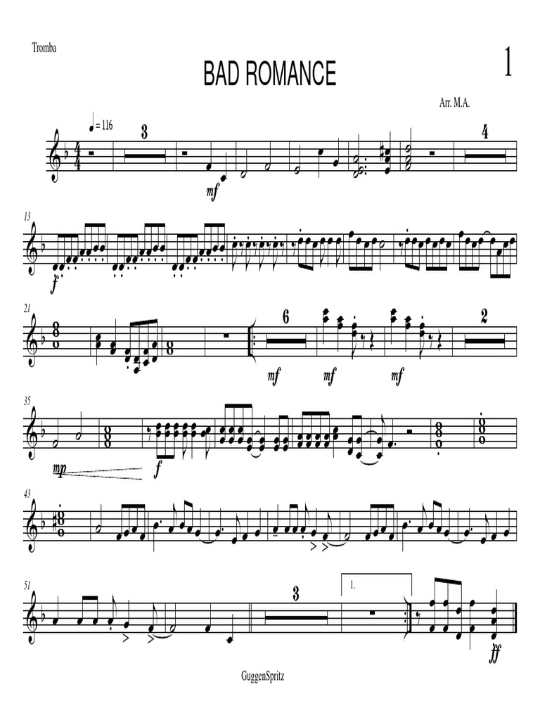 Bad Romance - Tromba | PDF
