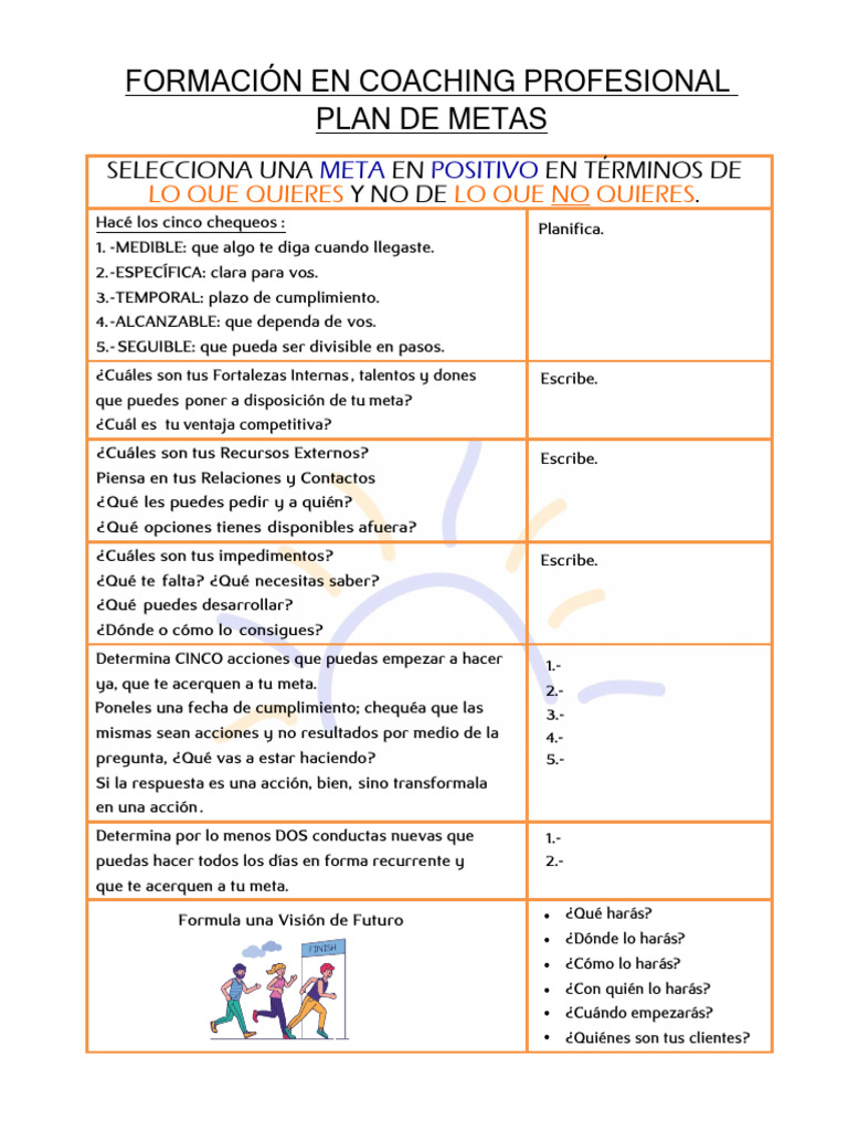 Ficha Plan de Metas | PDF