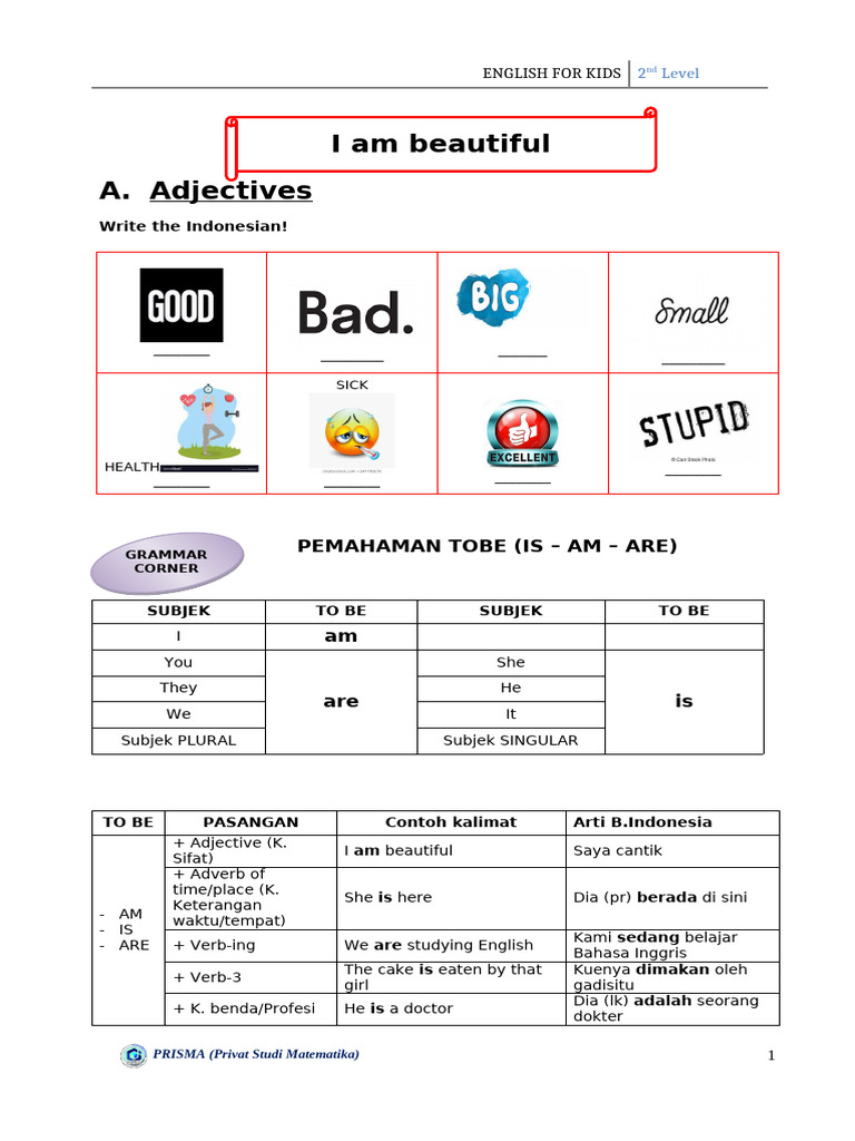Modul English For Kids Level 2 | PDF