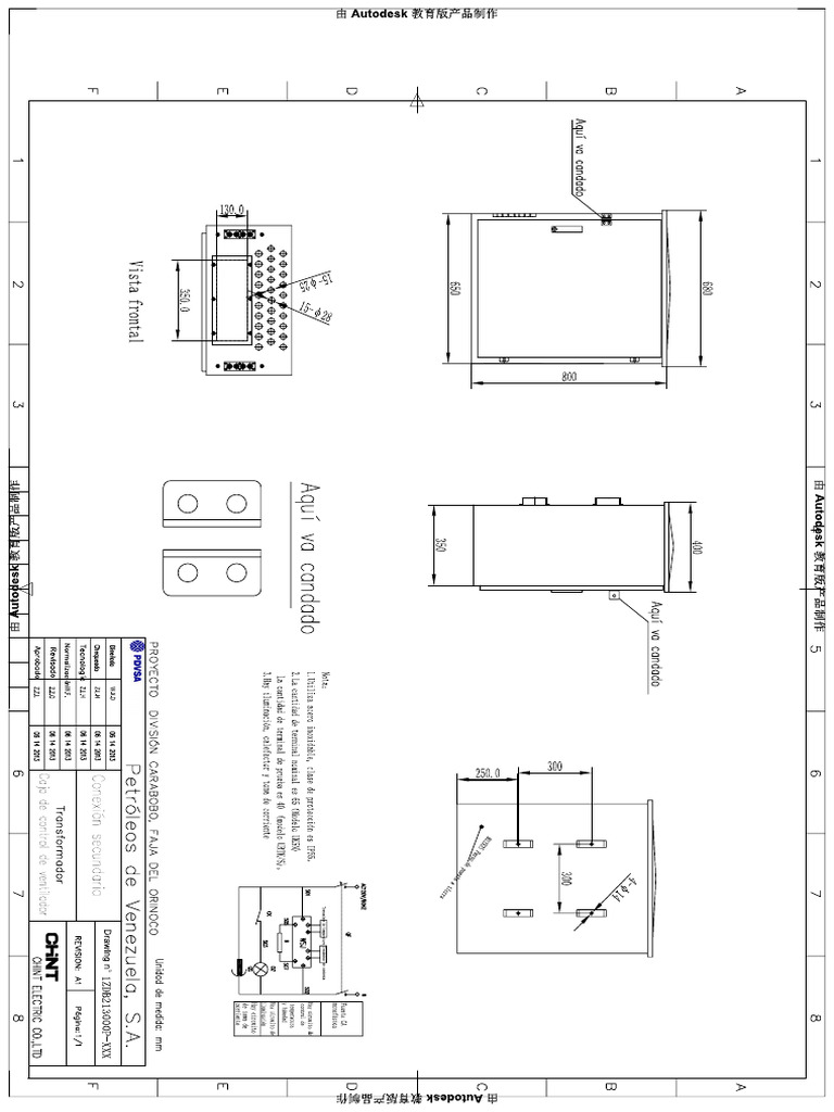 Drawing of Terminal Box S11-25000-34.5 | PDF
