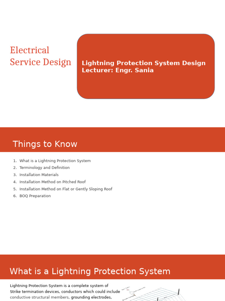 L4. Lightning Protection System Design - EECE - Spring'20 | PDF